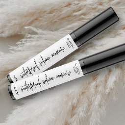 Modern Beauty Product Cosmetic Tube Mascara Label | Zazzle