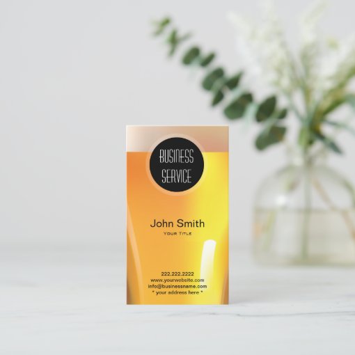 Modern Beer Bottle Liquid Store Business Card | Zazzle