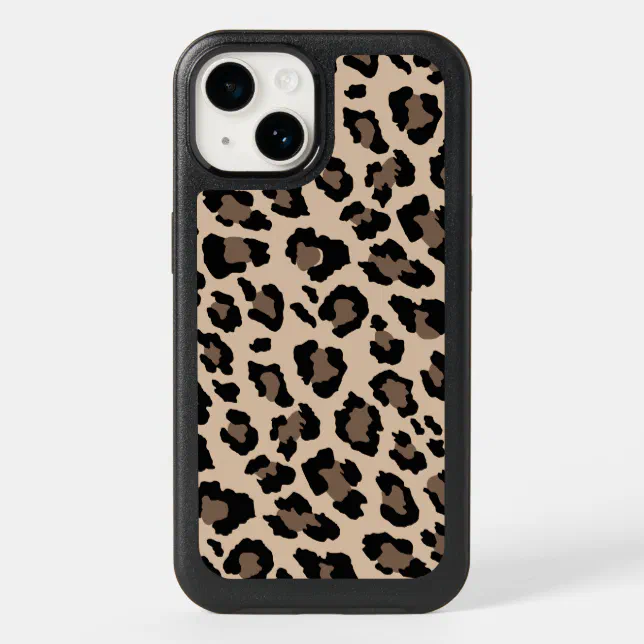Modern Beige Leopard Cheetah Animal Print Pattern Otterbox iPhone Case ...