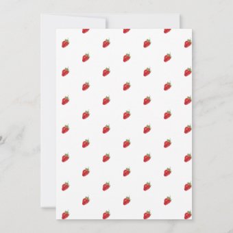 Modern Berry Sweet Strawberry Baby Shower Invitation | Zazzle