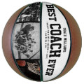 Modern BEST COACH EVER Cool Trendy Color Photos Basketball | Zazzle