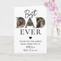 Modern Best Dad Ever Photo Collage Father's Day Card | Zazzle