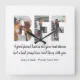 Modern Best Friends Forever BFF 3 Photo Collage Square Wall Clock | Zazzle