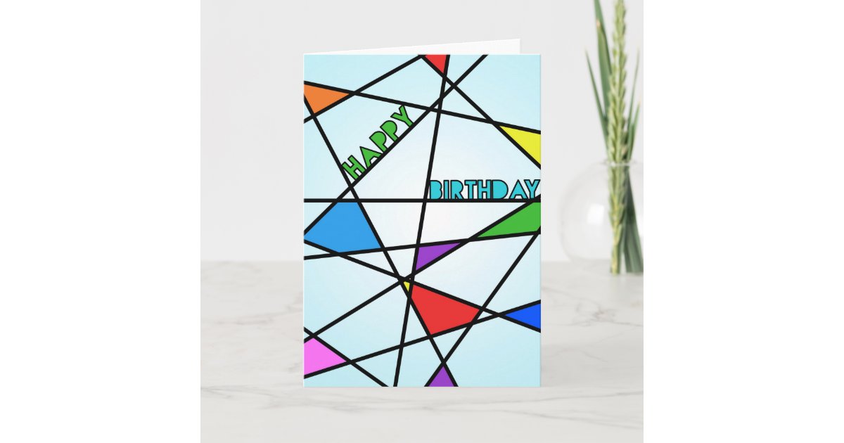 Modern Birthday Card | Zazzle