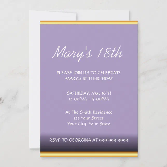 Modern Birthday Party Invitation | Zazzle