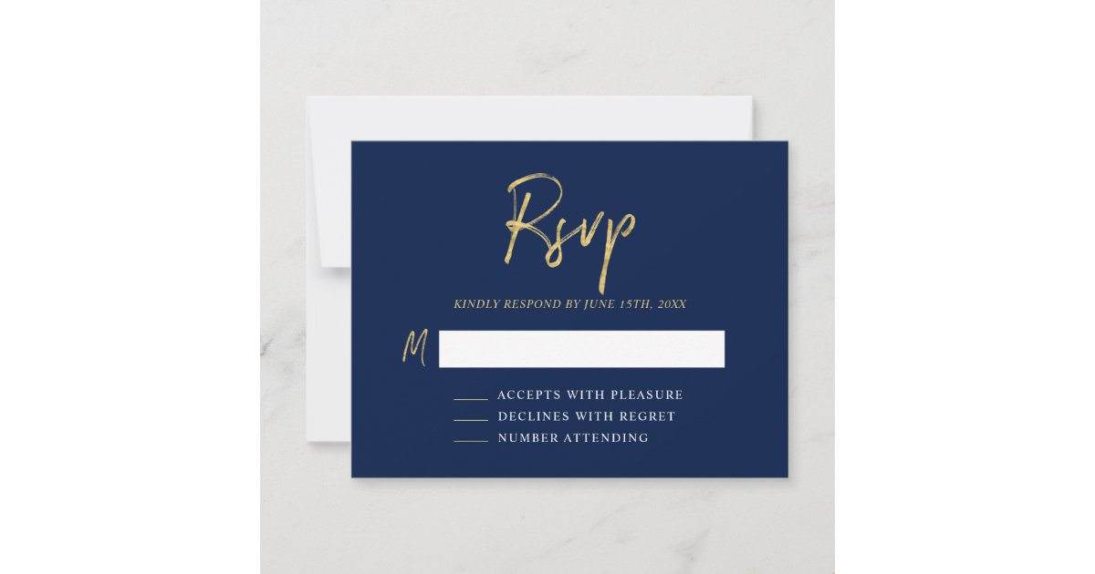 Modern Birthday RSVP Insert Card | Zazzle