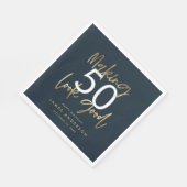 Modern birthday simple stylish elegant script napk napkins | Zazzle