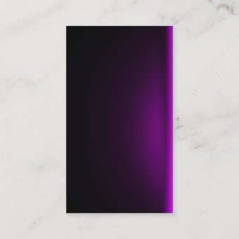 modern black and neon purple design business card | Zazzle