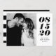 Modern Black and White Bold Date Typography Photo Save The Date | Zazzle