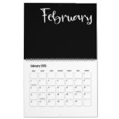 Modern Black and White Calendar | Zazzle