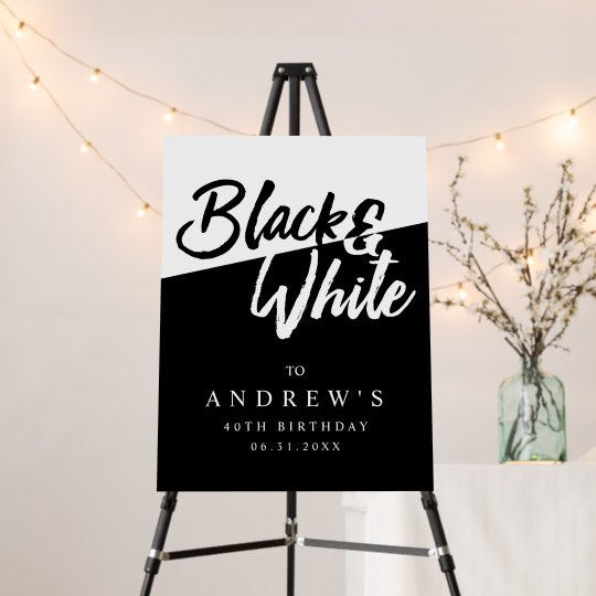 Modern Black and White Welcome Sign | Zazzle.com