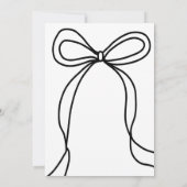 Modern Black Bow Graduation Party Invitation | Zazzle