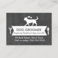 Modern Black Dog Grooming Appointment Card | Zazzle