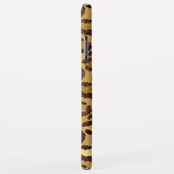 Modern Black Gold Foil Cheetah Animal Pattern Case-Mate iPhone Case ...
