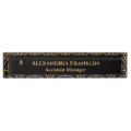 Modern Black Gold Office Personalize Desk Name Plate | Zazzle