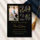 Modern Black Gold Photo Graduation Party Invitation | Zazzle