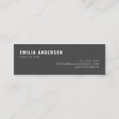 Modern Black Graduation Photo Calling Card | Zazzle