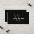 Modern Black Grey Daddy Calling Card | Zazzle
