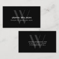 Modern Black Grey Daddy Calling Card | Zazzle