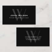 Modern Black Grey Daddy Calling Card | Zazzle