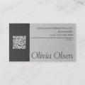 Modern Black & Grey Hair Stylist Business Card | Zazzle