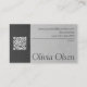 Modern Black & Grey Hair Stylist Business Card | Zazzle