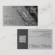 Modern Black & Grey Hair Stylist Business Card | Zazzle