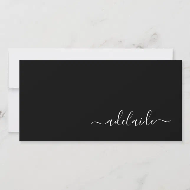 Modern Black Hair Stylist Script Gift Certificate | Zazzle
