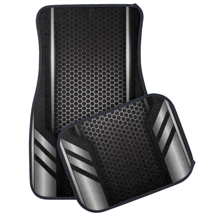 Modern Black Metal Mesh Car Floor Mat | Zazzle.com