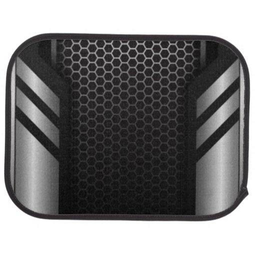 Modern Black Metal Mesh Car Floor Mat | Zazzle