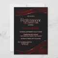 Modern Black Red Retirement Celebration Invitation | Zazzle