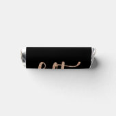 Modern Black Rose Gold 50th Birthday Personalized Hershey's Miniatures ...