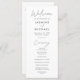 Modern Black Script Wedding Program | Zazzle