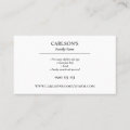 Modern Black & White Family Cattle Farm Business Card | Zazzle