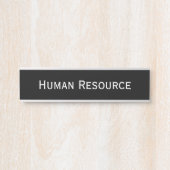 Modern Black White Office Room Department Name Door Sign | Zazzle