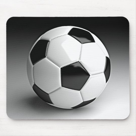 Modern Black White Soccer Sport Photography Mouse Pad | Zazzle.com