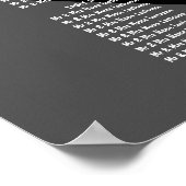 Modern black white triangles table seating chart | Zazzle