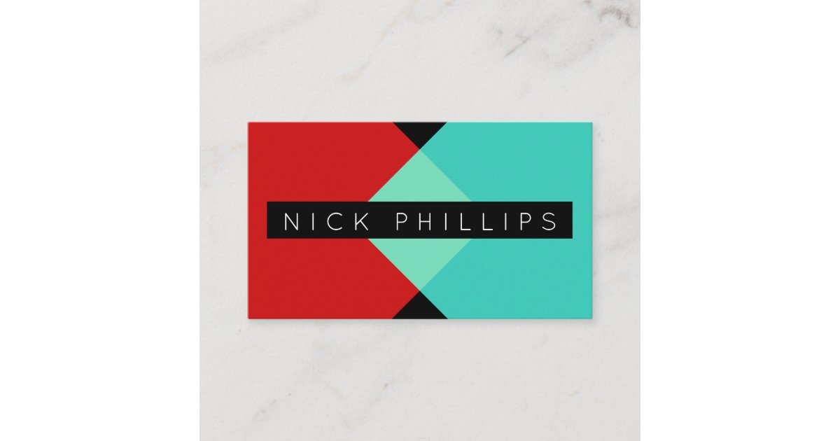 Modern blend style business card | Zazzle