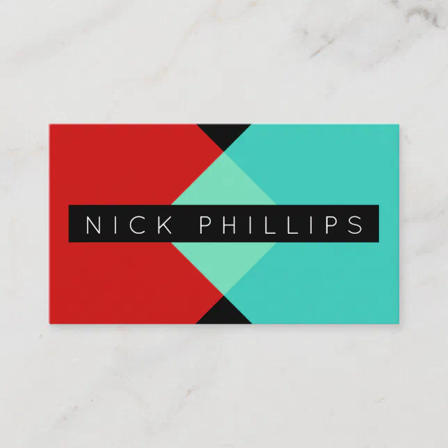 Modern blend style business card | Zazzle