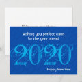Modern BLUE 20:20 Vision HAPPY NEW YEAR | Zazzle