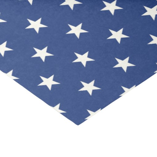 Modern Blue and White Star Pattern Tissue Paper | Zazzle