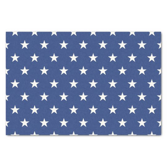 Modern Blue and White Star Pattern Tissue Paper | Zazzle.com
