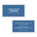 MODERN BLUE BUSINESS CARD FOR COLLEGE STUDENTS | Zazzle