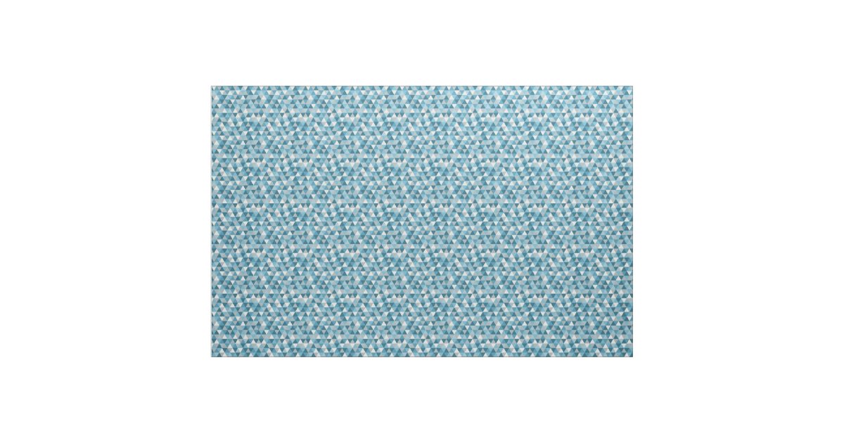 Modern Blue Geometric | Fabric | Zazzle