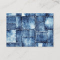 Modern Blue Jean Baby Denim Themed Diaper Raffle Enclosure Card | Zazzle