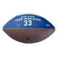 Modern Blue Name Number Team Photo Football | Zazzle
