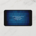 Modern Blue Pixel Business Card | Zazzle