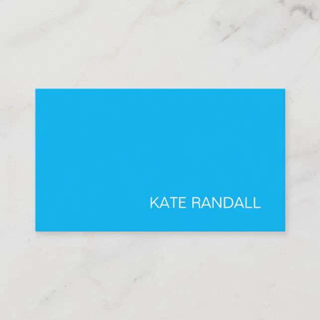 Modern Blue Professional Business Card | Zazzle