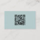 Modern Blue QR Code Business Card | Zazzle