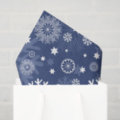 Modern Blue Snowflake Christmas Tissue Paper | Zazzle